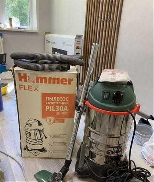 Пылесос hammer Flex PIL30A 1400Вт, 30л с розеткой