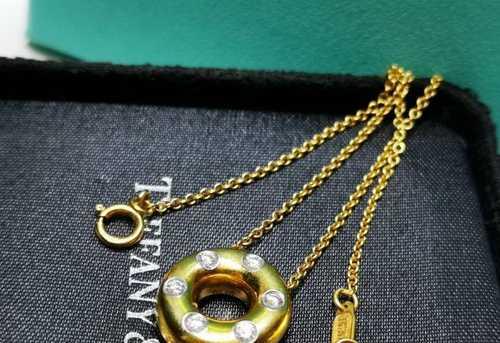 Tiffany оригинал золото бриллианты платина
