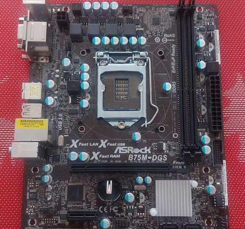 Материнская плата ASRock b75 lga 1155 с проблемой