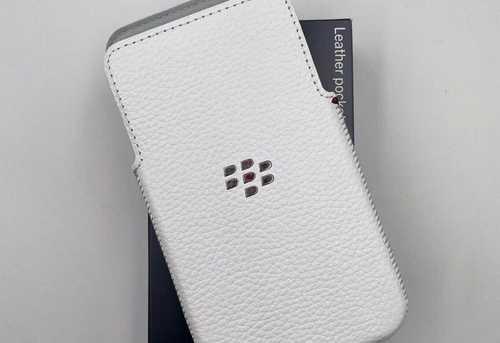 Оригинальный белый чехол-карман для blackberry Z30