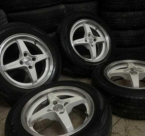 Диски плюсики r15 4x100 с летней резиной на рио