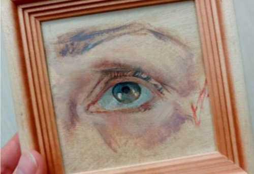 Картина маслом "Глаз"