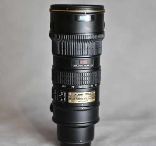 Nikon nikkor z 70 200mm f 2.8 vr