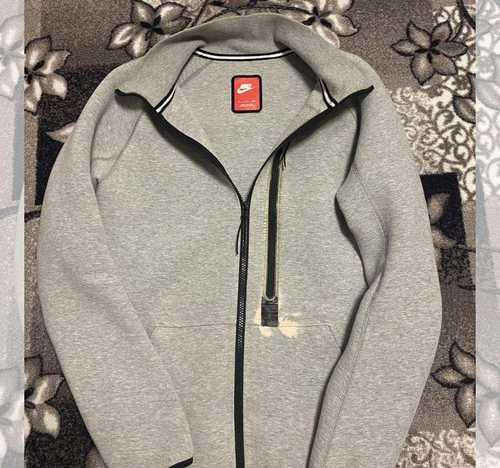 Кофта nike tech fleece серая