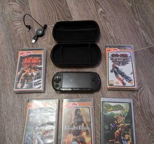 Sony PSP e1008 + игры UMD