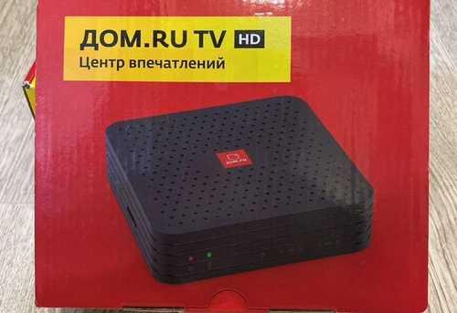 Телевизионная приставка и роутер дом.ру
