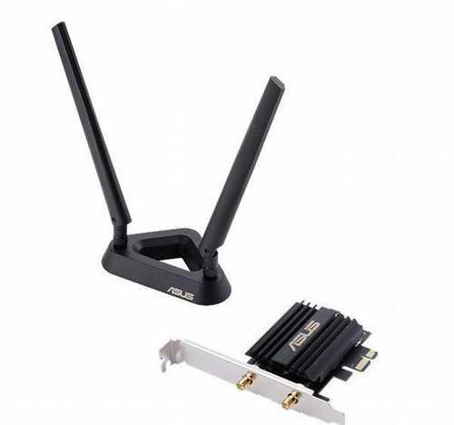 Asus PCE-AX58BT Двухдиапазонный беспроводной адаптер Wi-Fi 6 (802.11ax): форм-фактор PCIe, 2 внешние