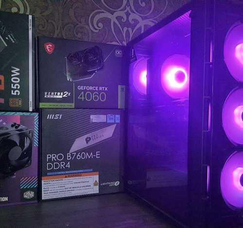 Игровой Пк Core i5 12400F/B760/32GB MSI RTX4060