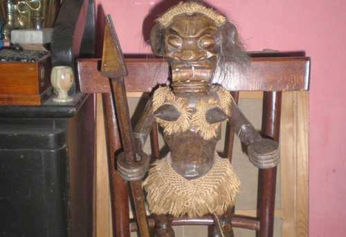 Статуэтка аборигена племя Асмат "Воин" 50 см