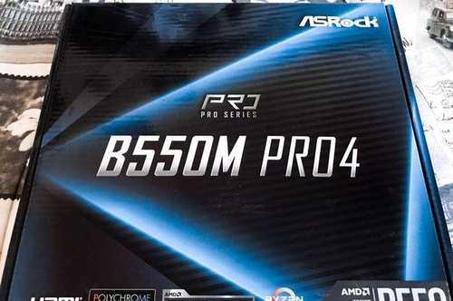 Новая материнская плата Asrock B550M PRO4
