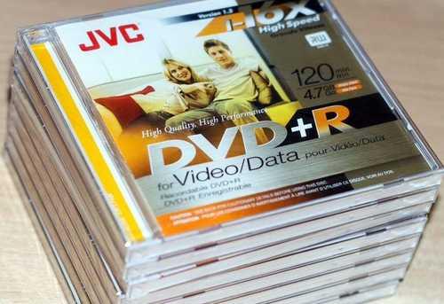 Диски Новые Чистые JVC DVD+R, CD-RW, CD-R