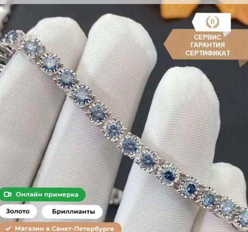 Cartier браслет из золота с сапфирами