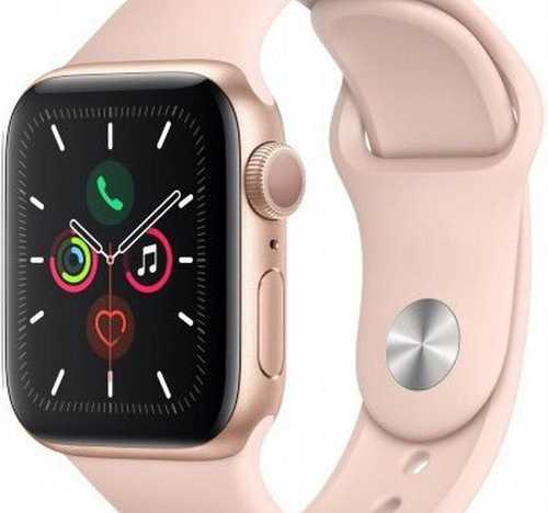 Часы apple watch 5 40 mm gold/pink