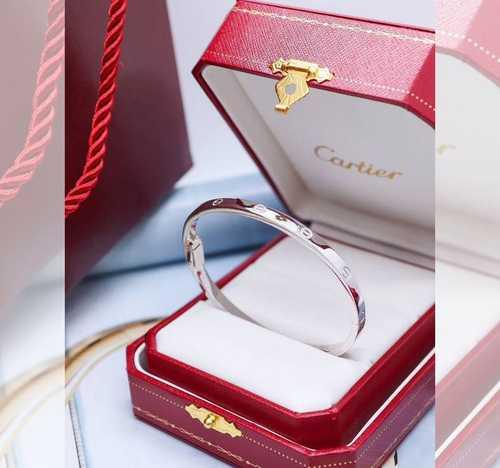 Браслет Cartier love золото тонкая модель