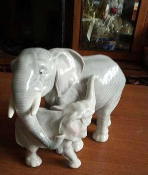 Слон со слонихой