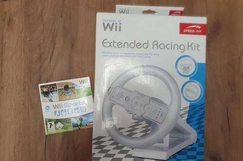 Руль Wii + игра wii sport