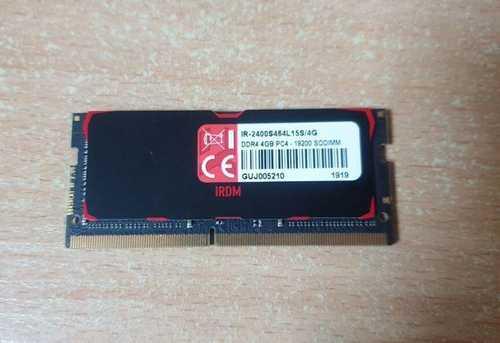 Оперативная память 4Gb irdm DDR4 19200 sodimm