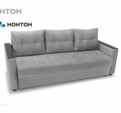 Диван еврокнижка Денвер серый