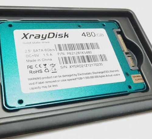 Ssd 480gb SATA3 Для ноутбуков (новый)