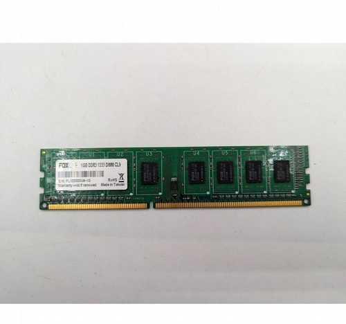 Модуль памяти FL1333D3U9-1G, Foxline, DDR3, 1Gb