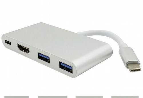 USB Tupe-C Hub 4-in-1 - USB-C концентратор на 2xUS