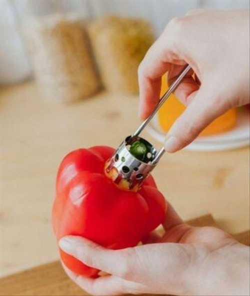 Нож кухонный для удаления сердцевины овощей и фрук