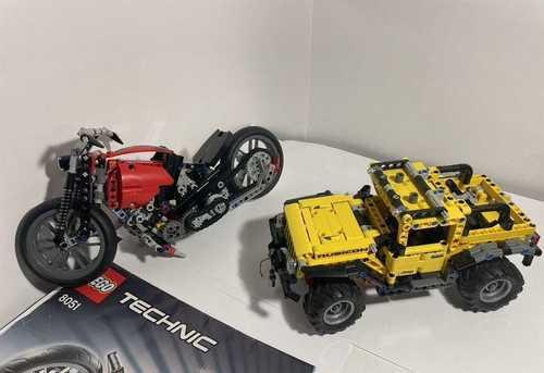 Lego Technic мотоцикл и джип, пакетом