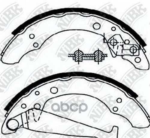 Колодки торм.бараб. FN0534 NiBK