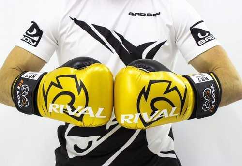 Боксерские перчатки Rival RB7 gold