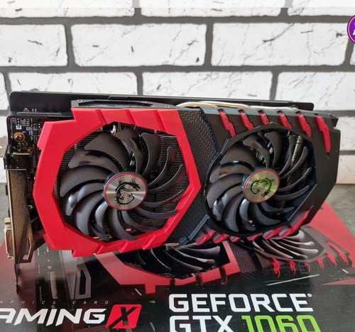 Видеокарта MSI GeForce GTX 1060 Gaming X 6Gb