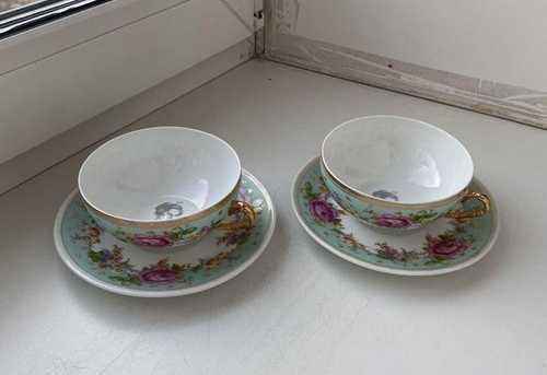 Чайный набор: 2 чашки и 2 блюдца