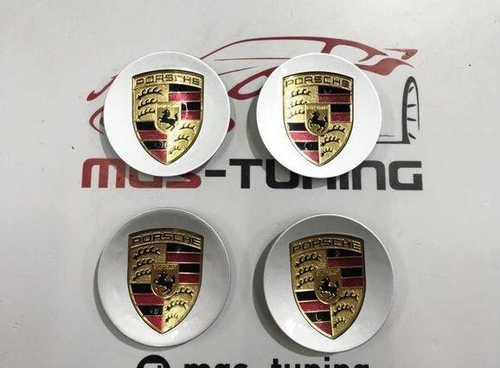 Колпачки в ступицы серые 76м. 4 шт Porsche