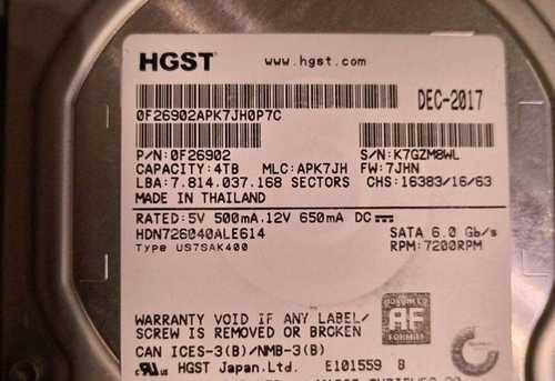 Жесткий диск 4 тб hgst, 4tb Seagate barracuda 3.5