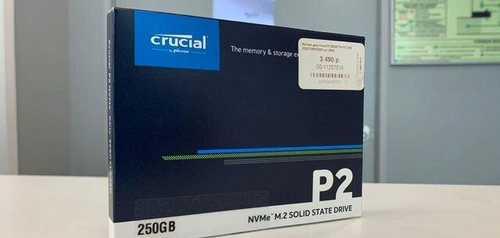 Жесткий диск, Crucial P2 250GB PCIe M.2 2280 ssdct