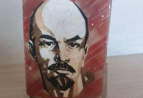 Портрет Ленина мозаика камень