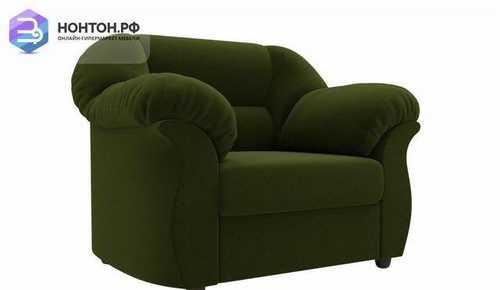 Кресло Карнелла микровельвет зеленый