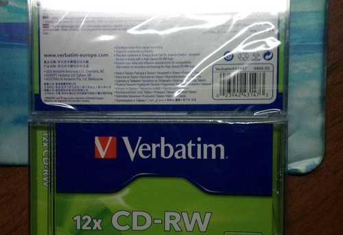 Диск CD-RW verbatim 700MB 8-12X