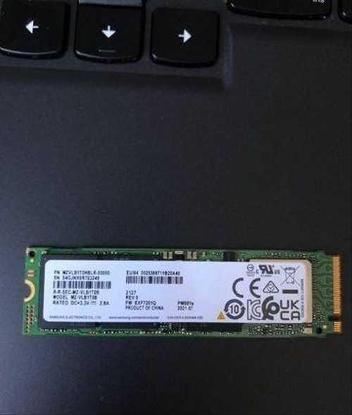 Samsung SSD M.2 PM981A NVMe PCIe 3