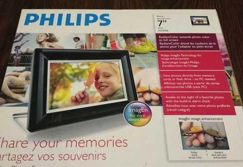Цифрова фоторамка Philips будильник, таймер