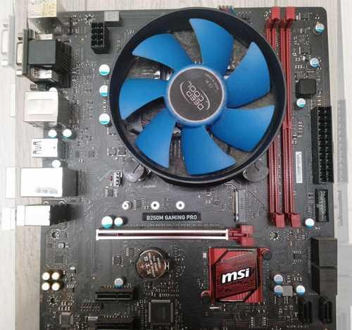 Материнская плата MSI b450m gaming   pentiumg4600