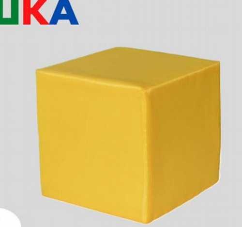 Мягкая игрушка кубик желтый