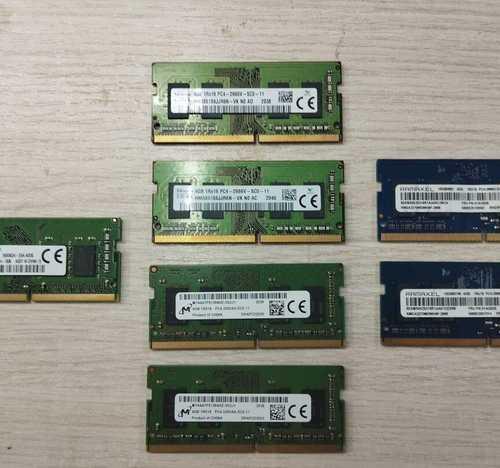 Оперативная память для ноутбука DDR4 4Gb, 8Gb