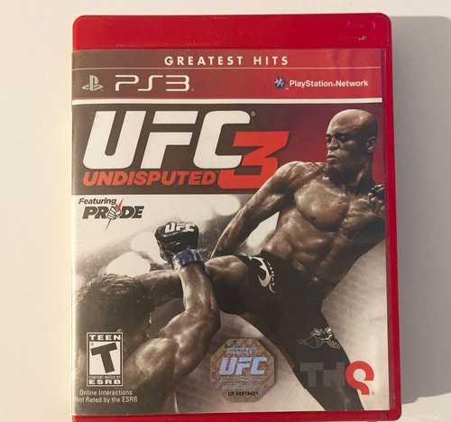 Ufc 3 undisputed ps3 диск