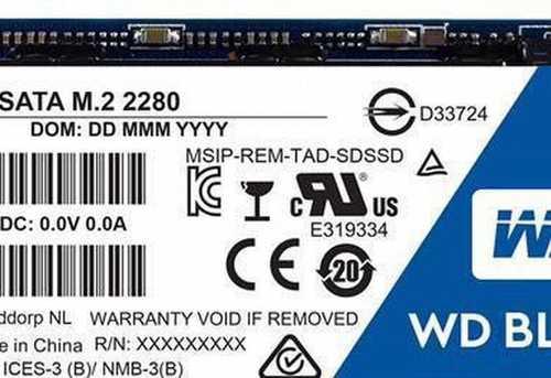 Накопитель SSD 500Gb WD Blue (WDS500G2B0B)
