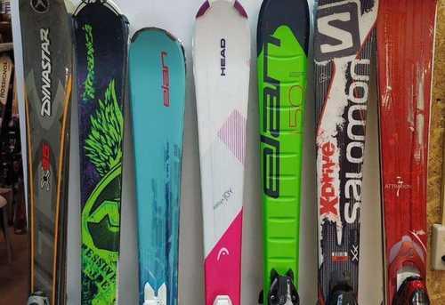 Горные лыжи 146-154 см + крепления