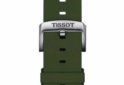 Зеленый хаки каучук для Tissot оригинал 22мм новый