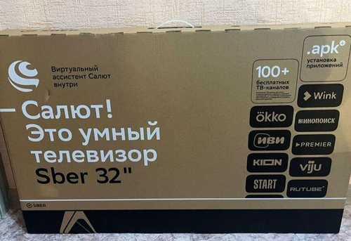 Новый телевизор smart tv/смарт тв Sber 32 Full HD