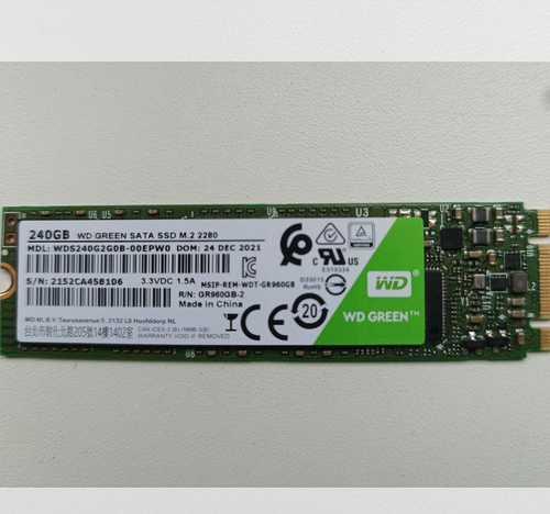 Накопитель SSD M.2 2280 Western Digital