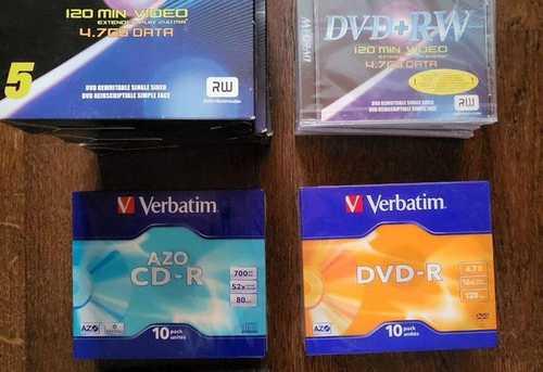 Болванки philips DVD-RW, Verbatim CD-RW,CD-R,DVD-R