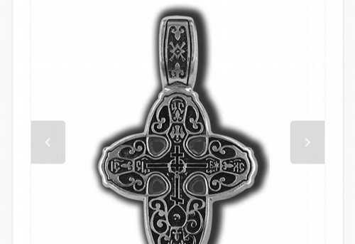 Голгофский серебряный нательный крест